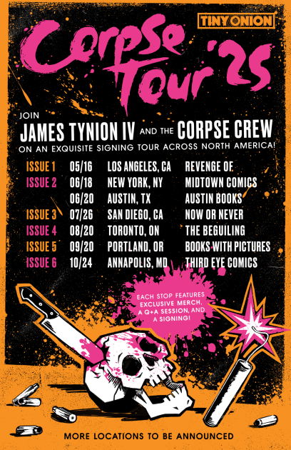JAMES TYNION IV RELEASES DATES FOR CORPSE TOUR ‘25 | Image Comics